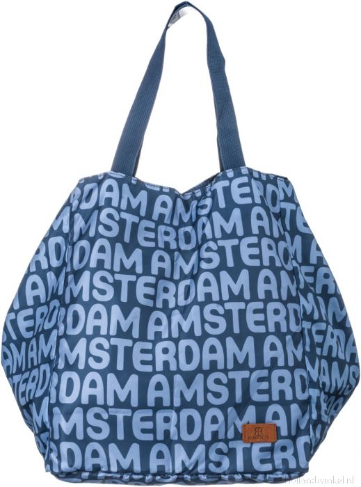 Robin Ruth Foldable Bag Amsterdam Blue buy at Hollandwinkel.NL