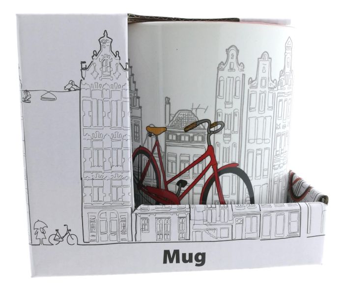 Mok Rode Fiets Amsterdam kopen bij HollandWinkel.NL