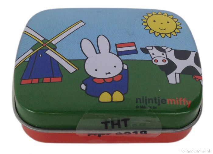 Peppermint tin, Miffy in Field with Windmill and Cow buy at ...