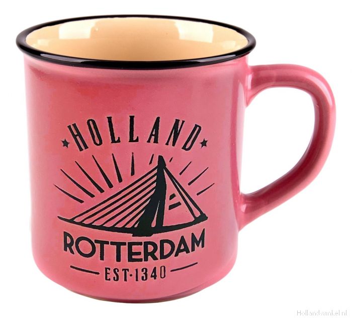 Mok "Rotterdam" - Roze kopen bij HollandWinkel.NL